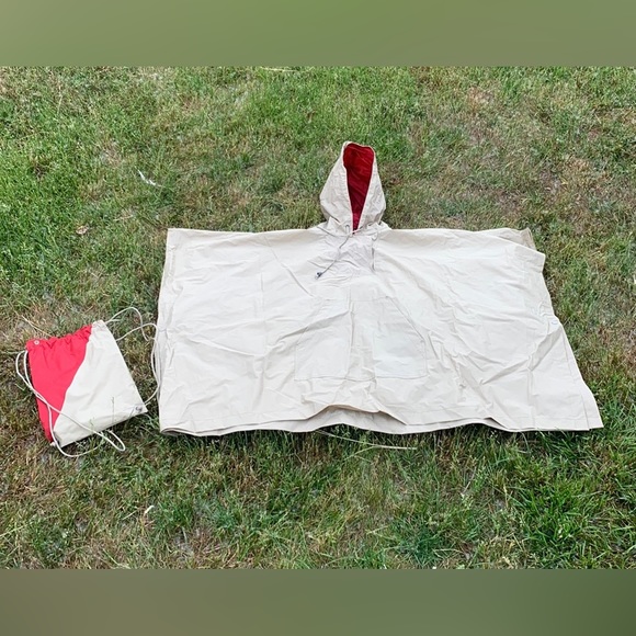 totes | Jackets & Coats | Totes Packable Drawstring Bag Red And Tan ...